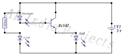 simple proximity sensor circuit diagram