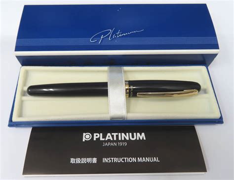 Yahooオークション 64274 Platinum プラチナム 万年筆 細 ケース付き