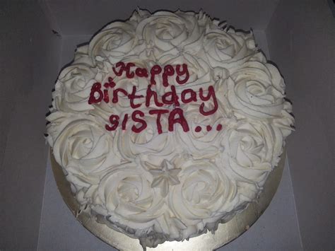 Bakerlicious Cupcakery Happy Birthday Sista Roses Deco