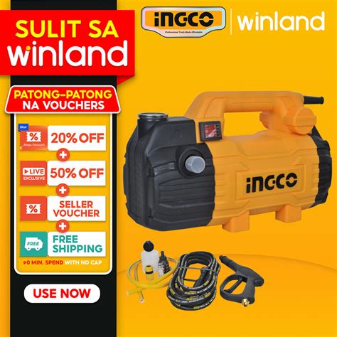Ingco By Winland High Pressure Washer 1500w 100bar With Free Soldering