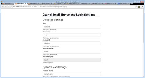 Cpanel Email Signup Plugin By Appwizdev CodeCanyon