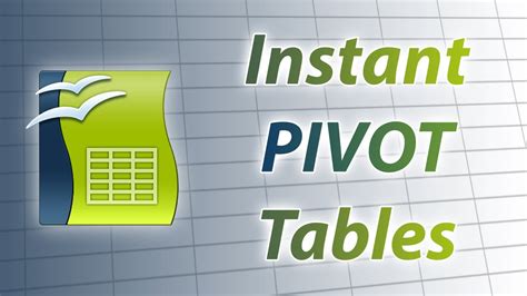 Open Office 4 Calculator How To Create Vertical And Horizontal Pivot