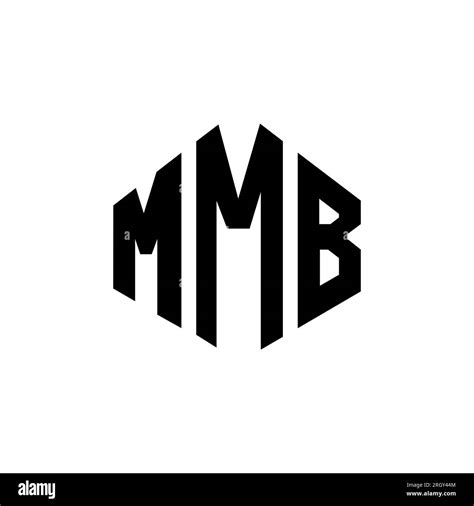 Mmb Letter Logo Design With Polygon Shape Mmb Polygon And Cube Shape