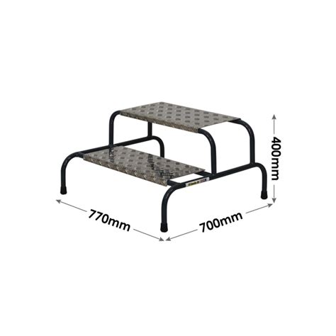 Climb It Wide Work Steps Load Capacity 150kg Plastor