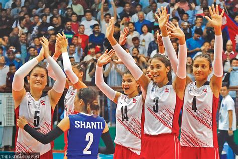 Nepal Womens Volleyball Team Pull Off Historic Win Over India