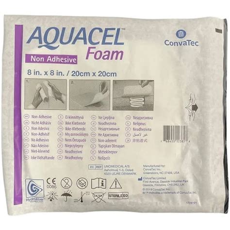 Buy Aquacel Foam Non Adhesive 20cm X 20cm Box 5 Biofast