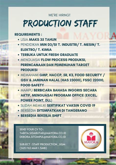 Loker Di Pt Mayora Indah Tbk Contoh Surat Resmi