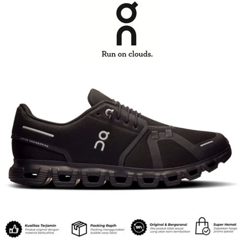 Jual Sepatu Oncloud 5 Coast All Black Shopee Indonesia