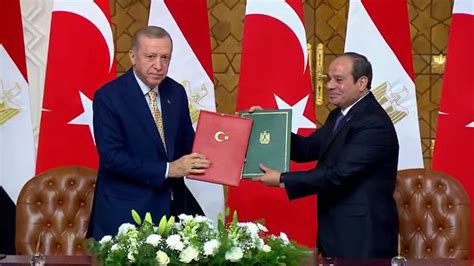 Son Dakika Cumhurbaşkanı Erdoğan ve Sisi ortak mutabakata imza attı