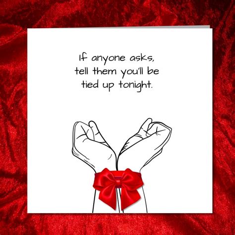 Sexy Card For Valentines Day Anniversary Or Birthday Tied Etsy