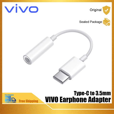 VIVO Official Original Headphone Adapter Cable Type C To 3 5mm Suitable
