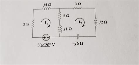 Solved Find I1 And I2 In The Circuit By Using Mesh Analysis
