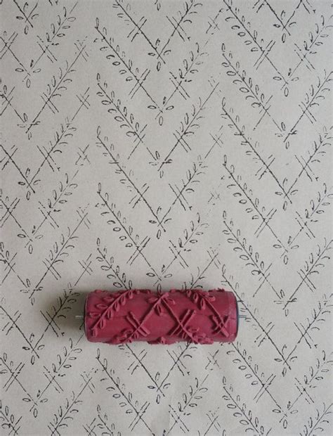 Vintage Patterned Paint Roller No 17 From By Patternpaintrollers