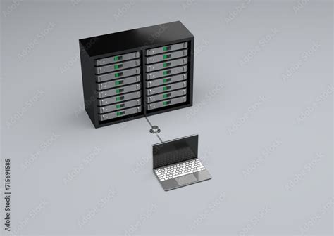 6 Cloud Computing Ia Database Network Concept 3d Schema