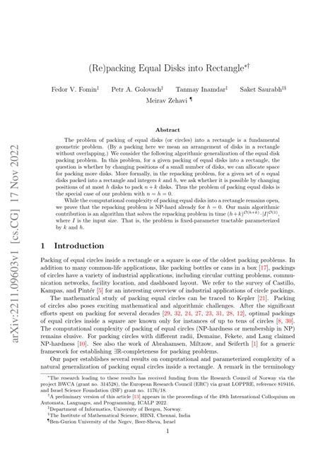 pdf re packing equal disks into rectangle