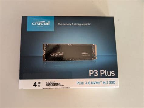 Crucial P3 Plus 4TB NVMe Internal SSD CT4000P3PSSD8 For Sale Online