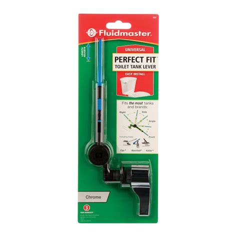 Fluidmaster Fluidmaster Perfect Fit Tank Lever Chrome Plastic For