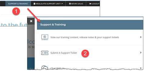 Submitting A Support Ticket Mealsuite