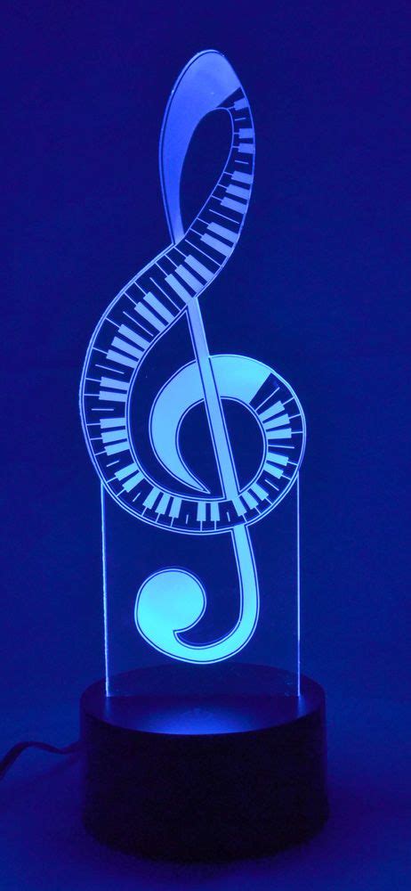 Lamp G Clef Piano Design 3D LED - Alberts | Piano key, Lamp, Music gifts