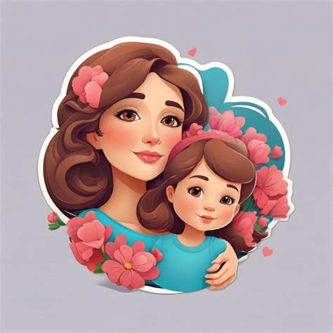 Premium Vector Mothers Day Cartoon Vector Background