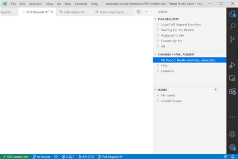 Remote Blank Pull Request View Issue Microsoft Vscode Pull Request Github Github