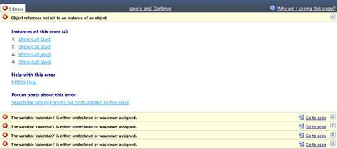 C The Variable Control Is Either Undeclared Or Was Never Assigned Except It Is And The