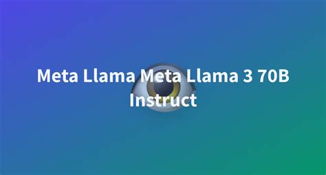 Zhuyhu Meta Llama Meta Llama 3 70B Instruct At Main