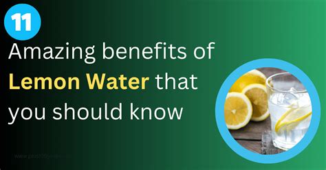 Amazing Benefits Of Lemon Water That You Should Know Plus100years