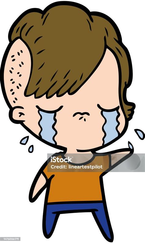 Cartoon Crying Girl Stock Illustration Download Image Now Adult