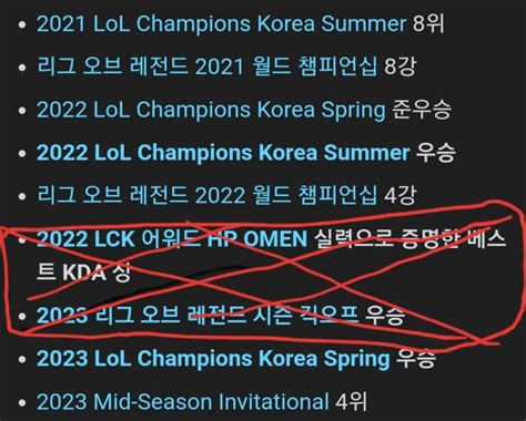 리그오브레전드 인벤 페이커 쵸비 1차검토지표 비교 Lole스포츠 이야기 게시판