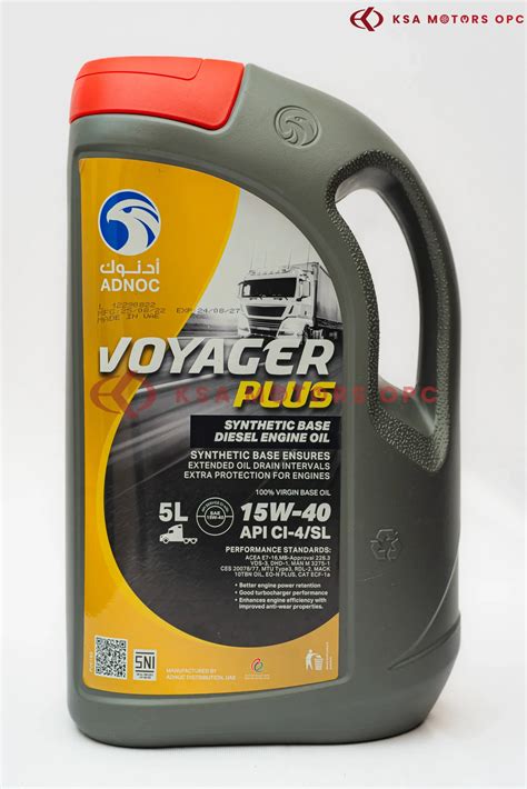 Adnoc Voyager Plus 15w 40 5l Ksa Motors Opc