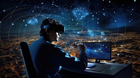 Premium Photo Virtual Reality Simulations Scientific Experiments And