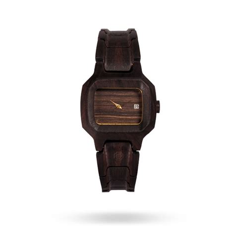 Matoa Alor Jam Tangan Kayu Priawanitaunisex Ebony Shopee Indonesia
