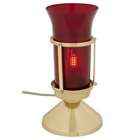 Sanctuary Lamp With Ruby Globe Electric Universal Church Supplies