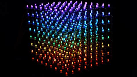 8x8x8 RGB LED Cube Demo YouTube