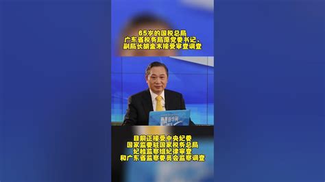 中国税务总局广东省税务局原副局长胡金木被查 Youtube