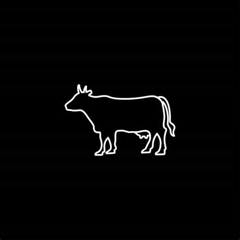 Cow Eating Grass Icon Illustrations Royalty Free Vector Graphics