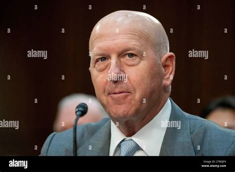 David Solomon Ceo Goldman Sachs Listens During A Senate Banking