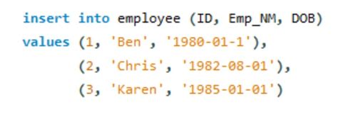 Sql Load Insert Data Into A Table Analytics4all