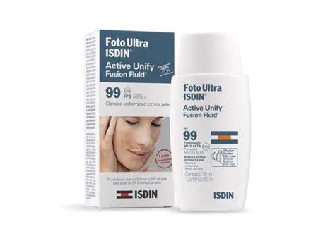 Protetor Solar Facial Foto Ultra Isdin Active Unify Sem Cor Fps 99