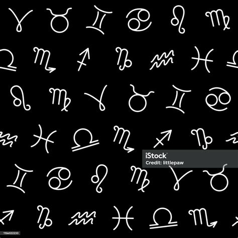 十二生肖標誌 厚生肖符號 太空中的星星 無縫的圖案紋理壁紙 織物 包裝 網頁背景 向量插圖向量圖形及更多具有特定質地圖片 具有特定質地
