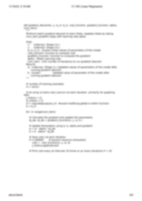 SOLUTION C W Linear Regression Studypool