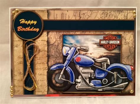 3 D GRUSSKARTEN Harley Davidson Glückwunschkarte Happy Birthday Karte