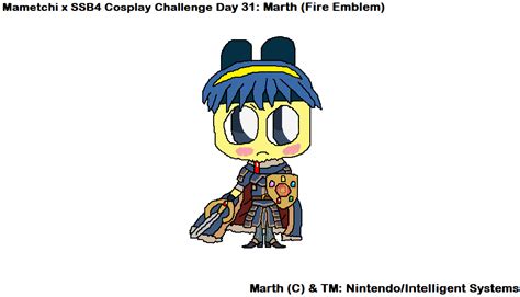 Mametchi X Ssb4 Cosplay Challenge Day 31 Marth Fire Emblem Fandom