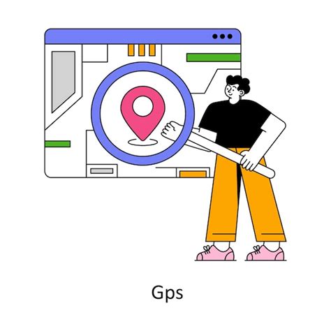 Premium Vector Gps Flat Style Design Vector Illustration Stock