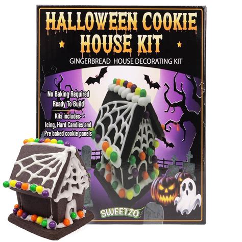 Spooky Gingerbread Cookie House Kit Halloween Party Candy Supplies