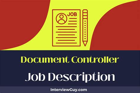Document Controller Job Description [updated For 2025]