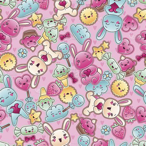 无缝卡哇伊儿童图案与可爱的涂鸦。