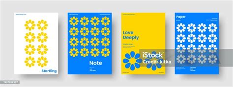 Tata Letak Flyer Abstrak Template Brosur Modern Desain Poster