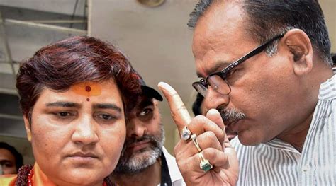 Bhopal Day After Sadhvi Pragya Thakur Fir Bjp Mp Files Papers As